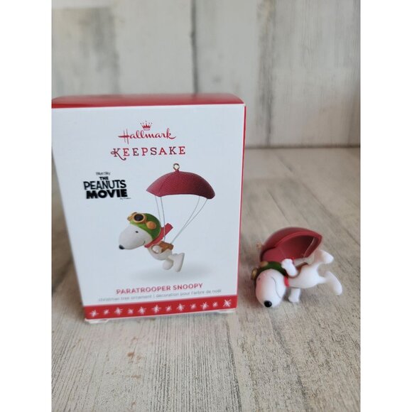 Hallmark | Holiday | Hallmark Paratrooper Snoopy Ornament Xmas Movie ...